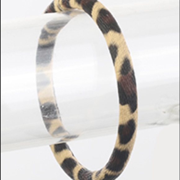 Jewelry | Animal Print Leather Bangle Nwt | Poshmark